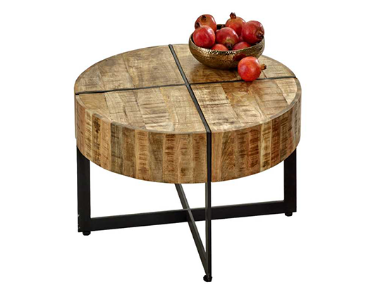 Sutton Solid Wood Coffee Table With Metal Legs | Fair for You