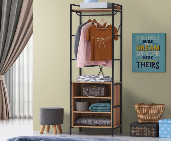 Cohen Open Wardrobe- Riveria Oak | Fair for You