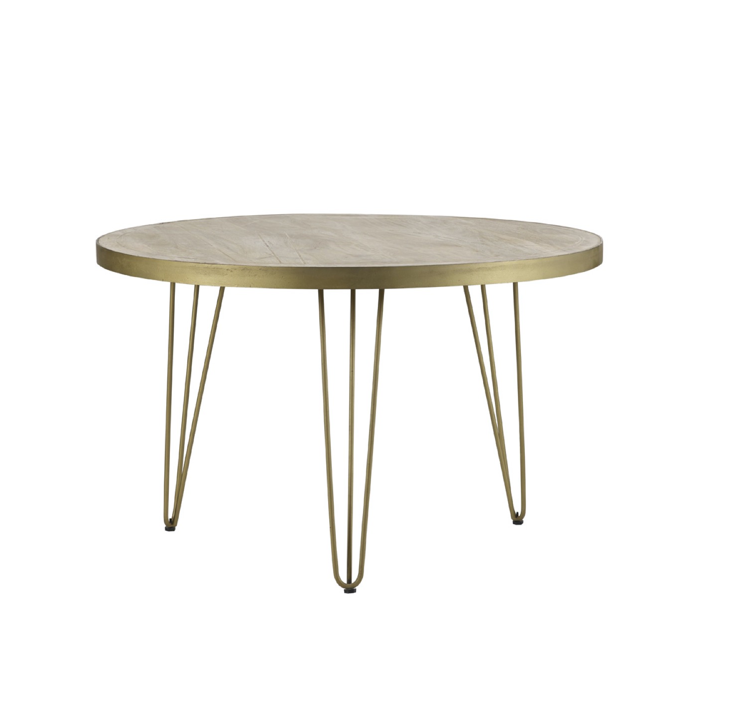 Light Gold Round Dining Table | Fair for You