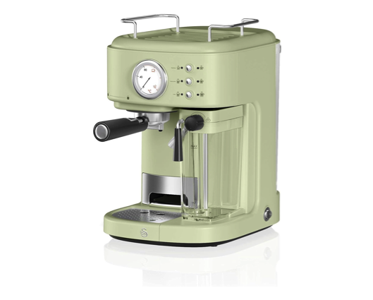 Swan Retro Semi Auto Espresso Coffee Machine Green | Fair for You