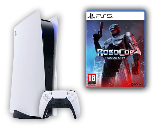 PS5 Disc Console with RoboCop Rogue City | Fair for You