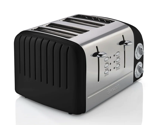 Swan 4 Slice Toaster Black | Fair for You